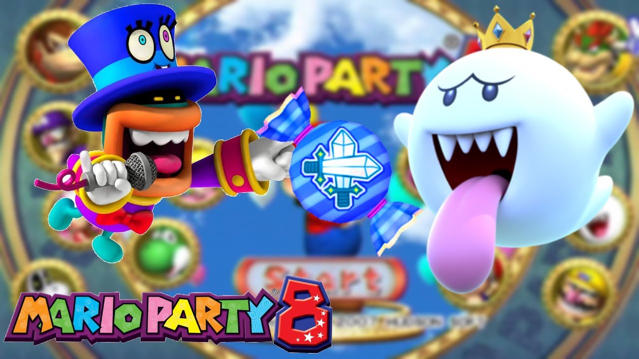 Mario Party 8 - Goomba's Boardwalk - THE DUELO CANDY IS BROKEN - YouTube