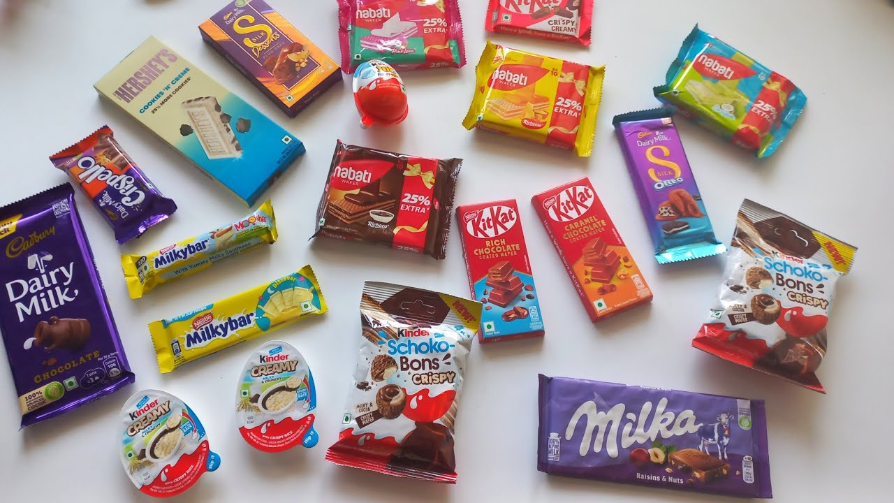 So many chocolates, surprise toys, chocolate opening video, lots of ...