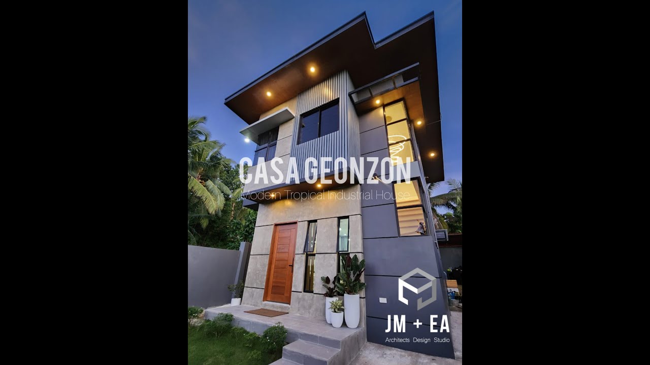 Casa Geonzon: Modern Tropical Industrial House - YouTube