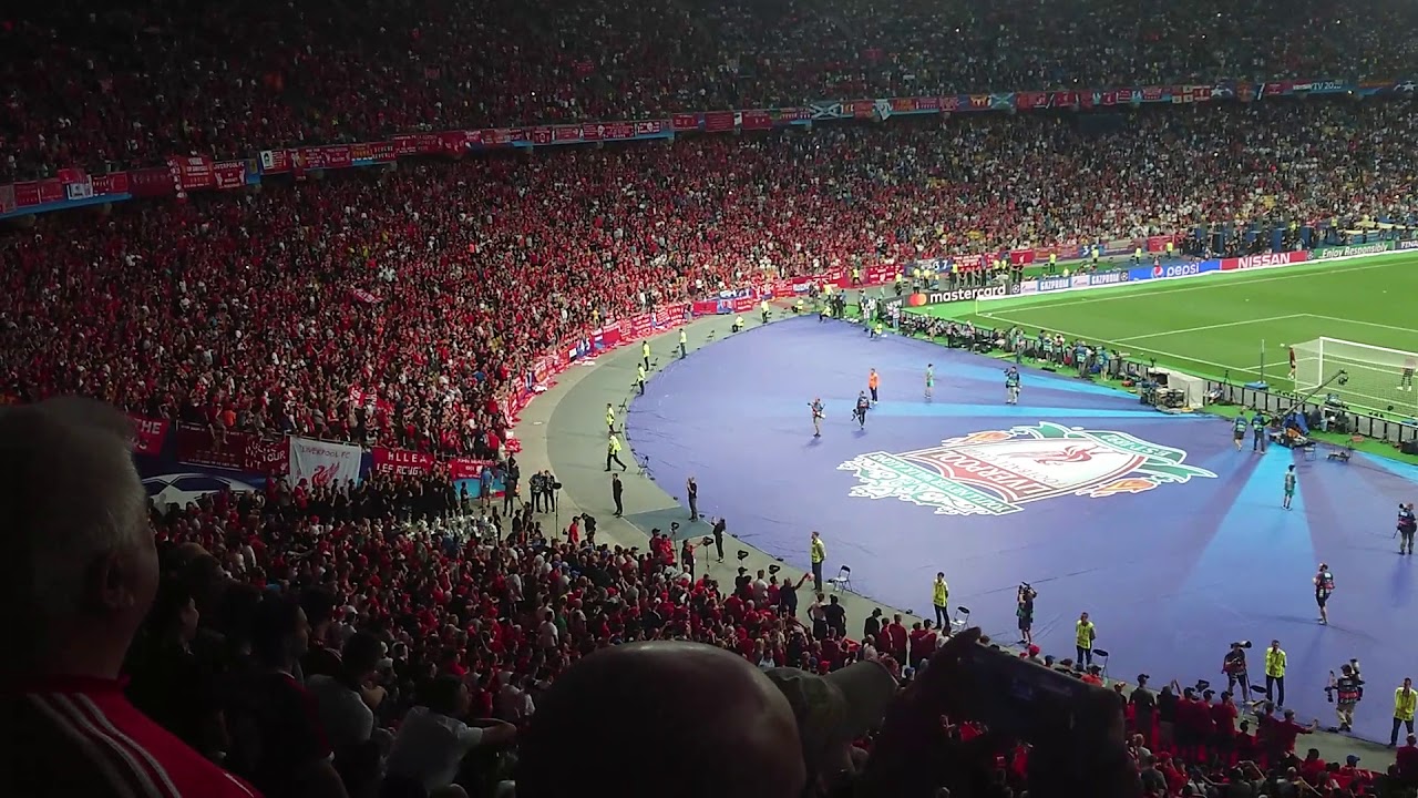 Funny moment as Liverpool fans toy with stadium announcer before UCL ...