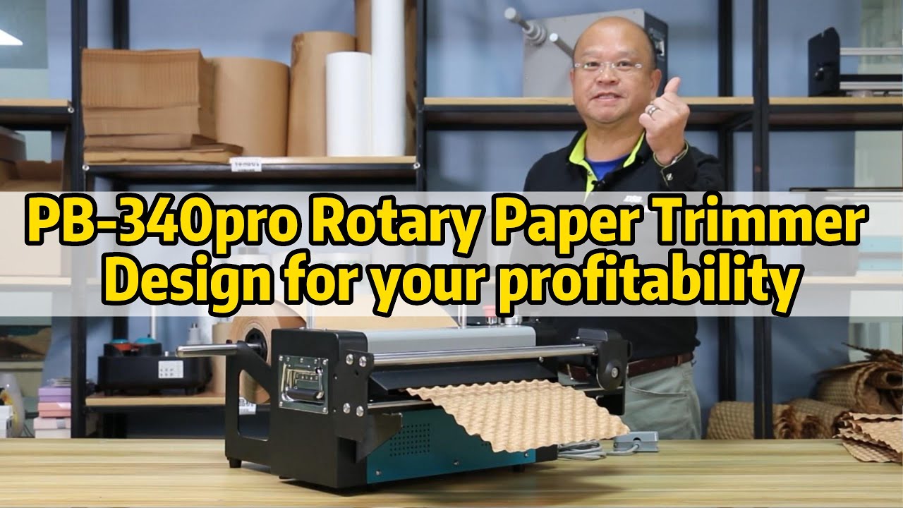 PB 340pro rotary paper trimmer design for your profitability - YouTube