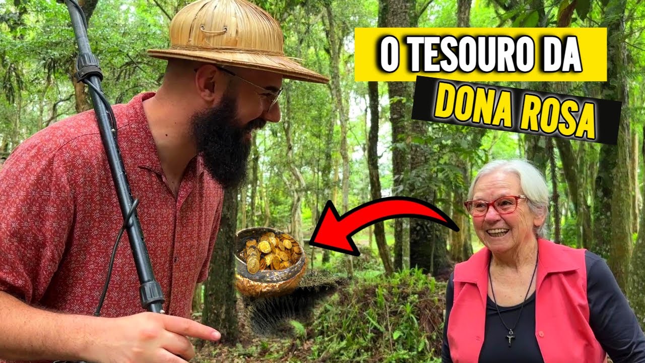 VEJA o que ENCONTRAMOS no BOSQUE da dona ROSA - YouTube