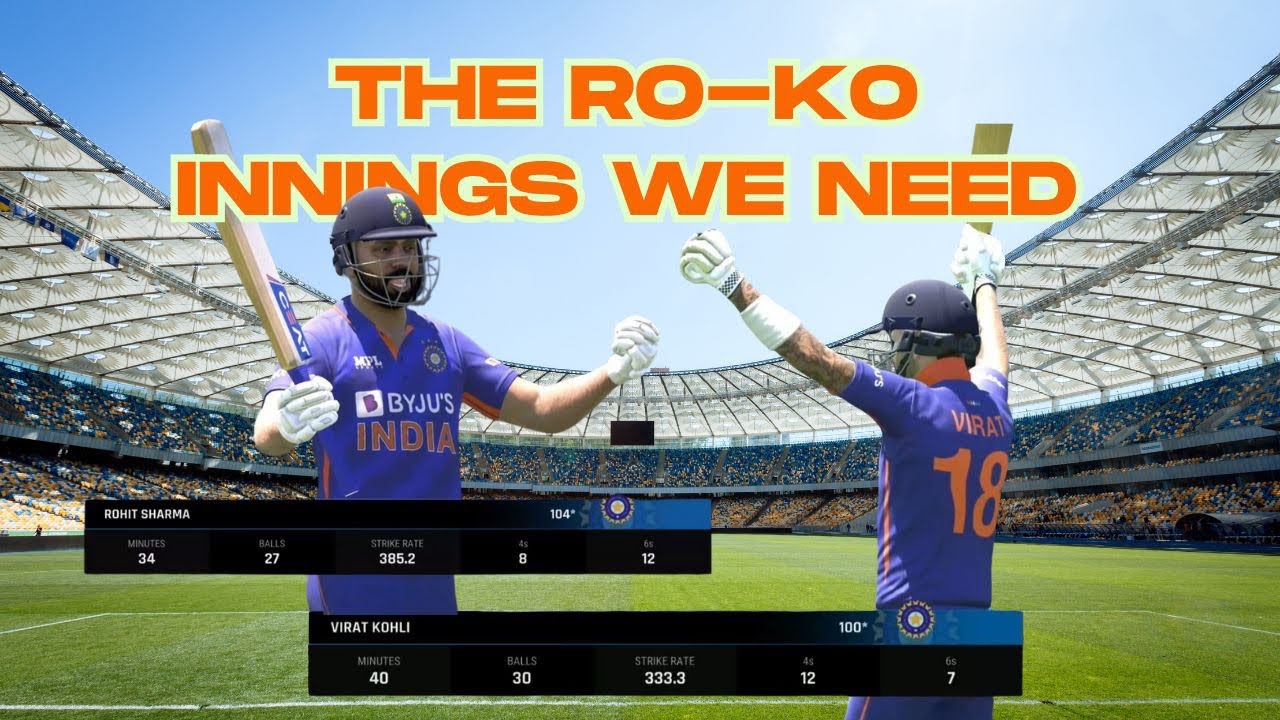 The RO-KO moment we’ve been waiting for 😍🇮🇳🏏 - YouTube