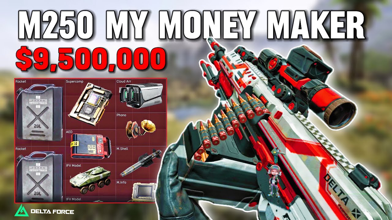 I make MILLIONS with this M250 build in every match - YouTube