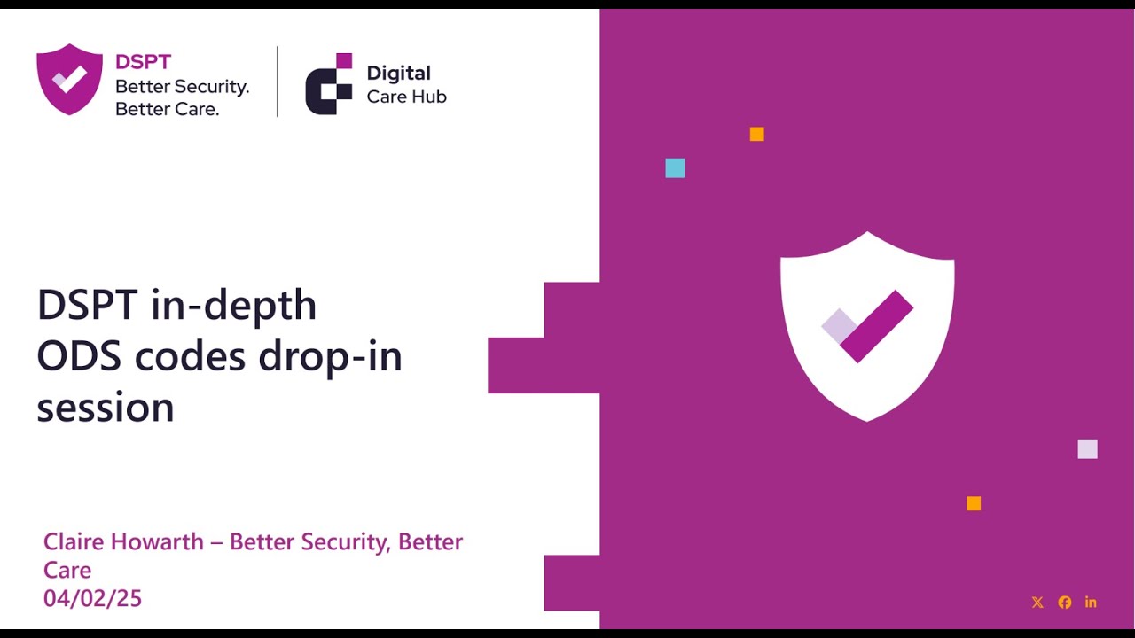 DSPT In-Depth: ODS Codes - YouTube