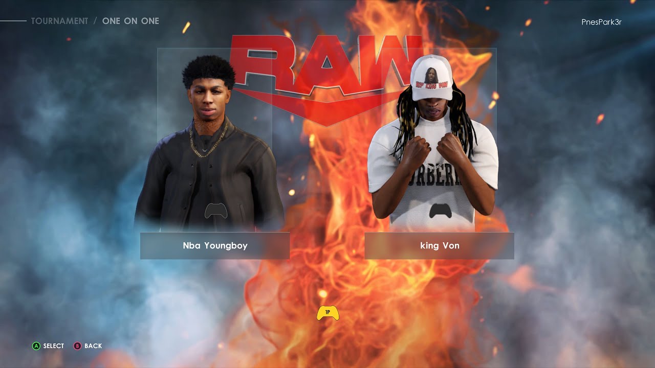 WWE rapper tournament quarter finals! Nba Youngboy vs King Von #wwe # ...