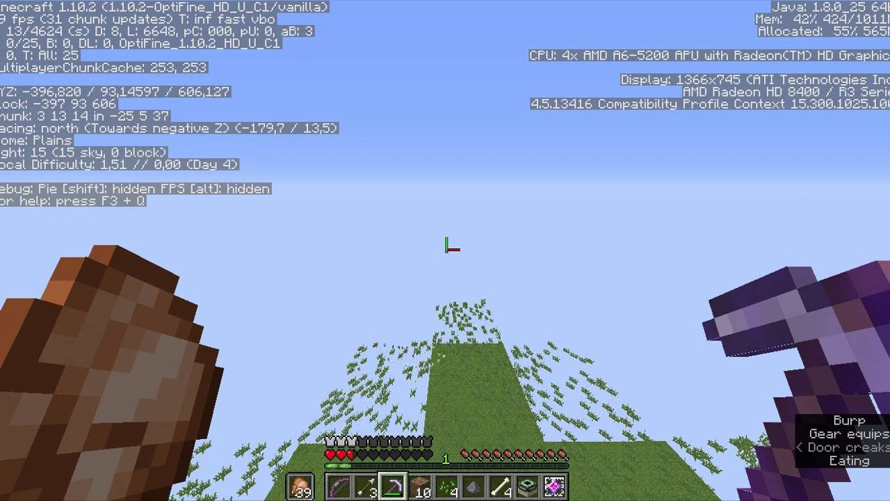 Punch Bow Flying with Elytra in Minecraft - YouTube