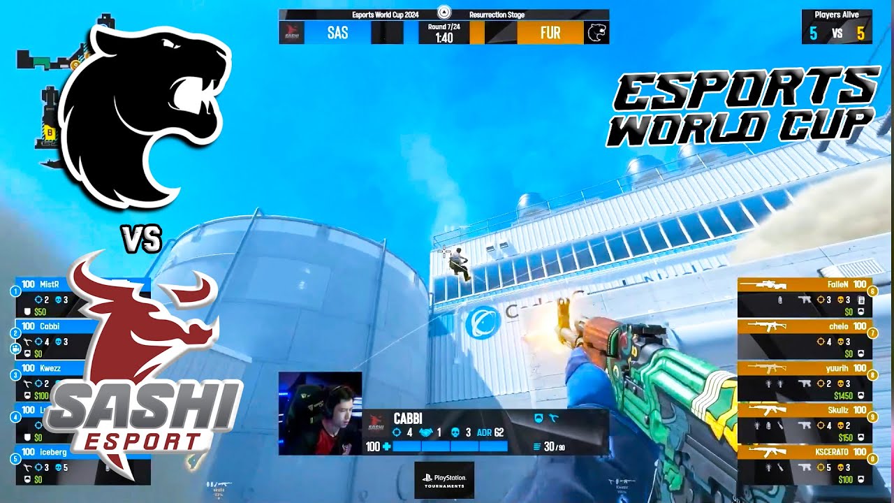 Furia vs Sashi - Esports World Cup 2024 - ЛУЧШИЕ МОМЕНТЫ CS2 - YouTube