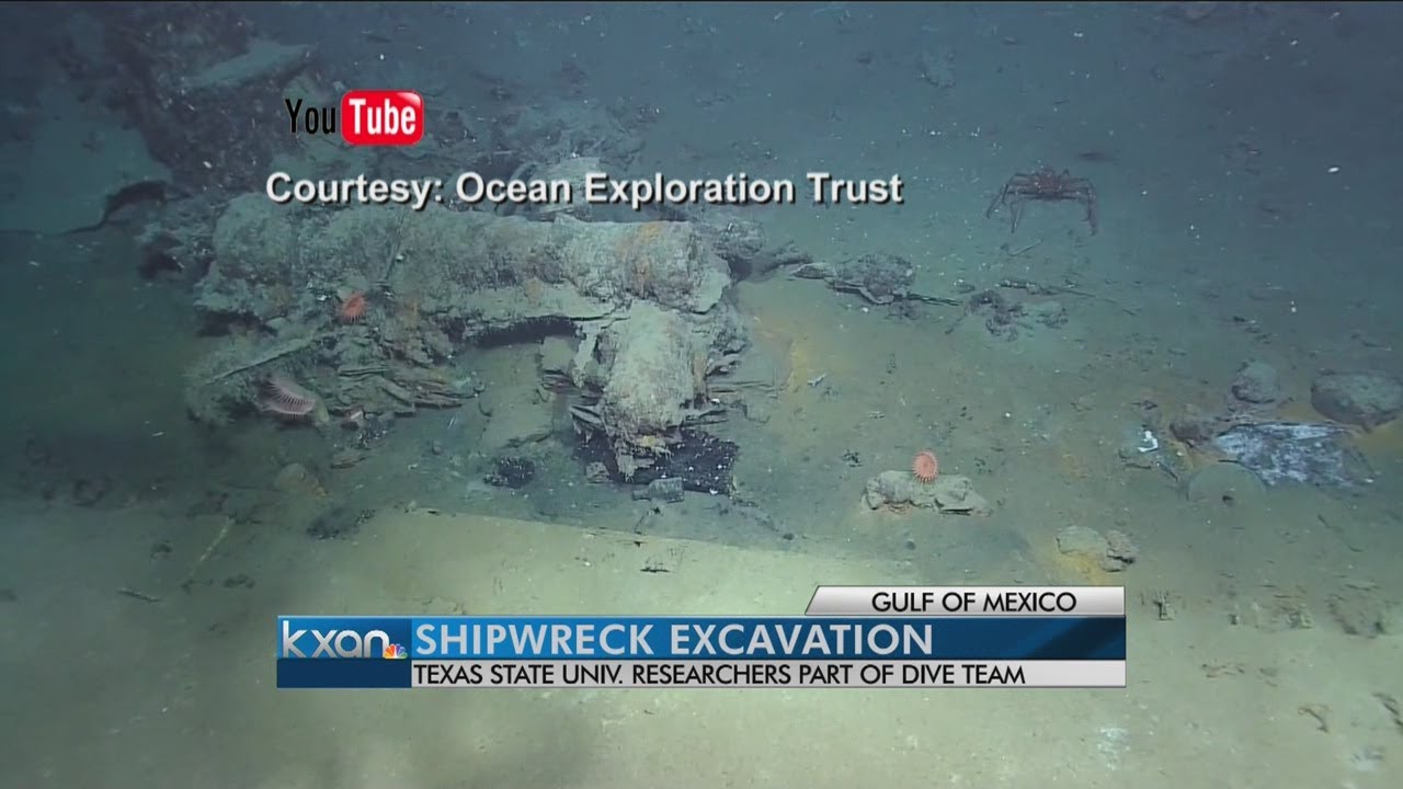 Texas State researchers excavate ship from Gulf of Mexico - YouTube