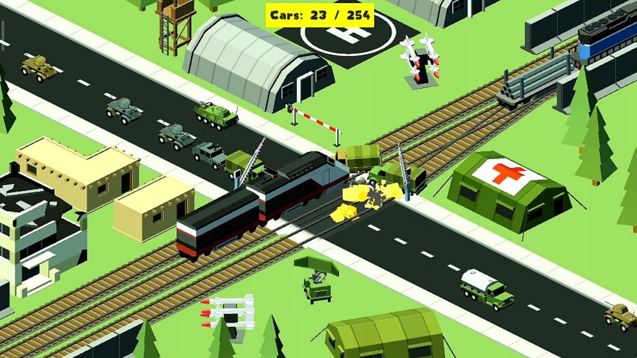 Train Track Crossing - Train Game - Railroad Crossing - Android ...