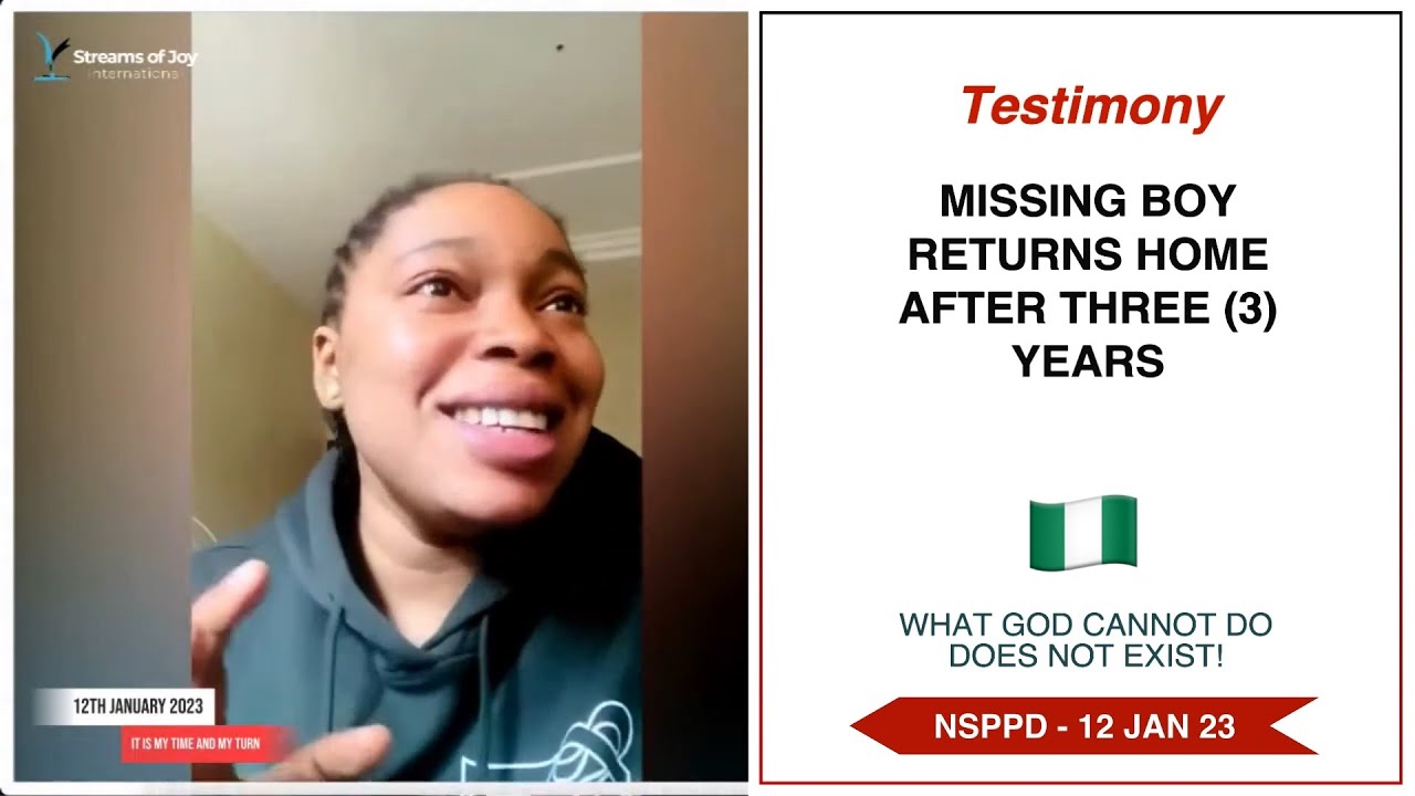 Missing boy returns home after three (3) years - 12th January 2023 ...