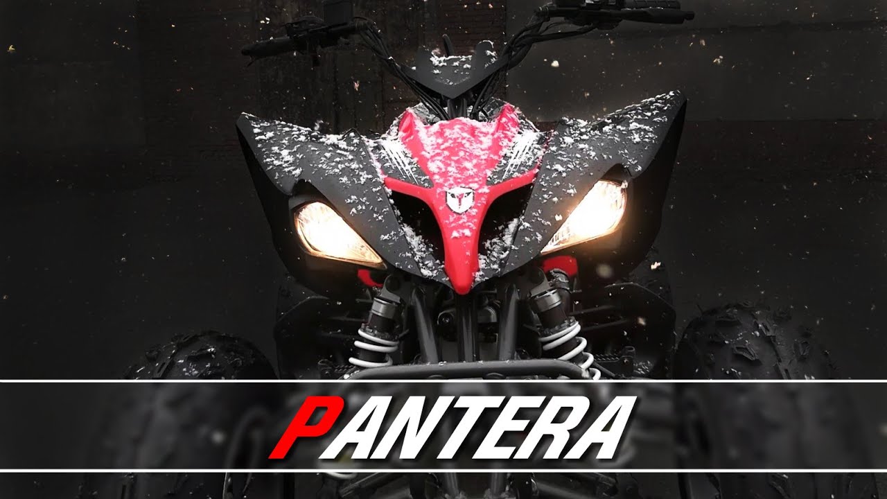 Машинокомплект ATV Pantera 200/150 в красно-черном цвете - YouTube