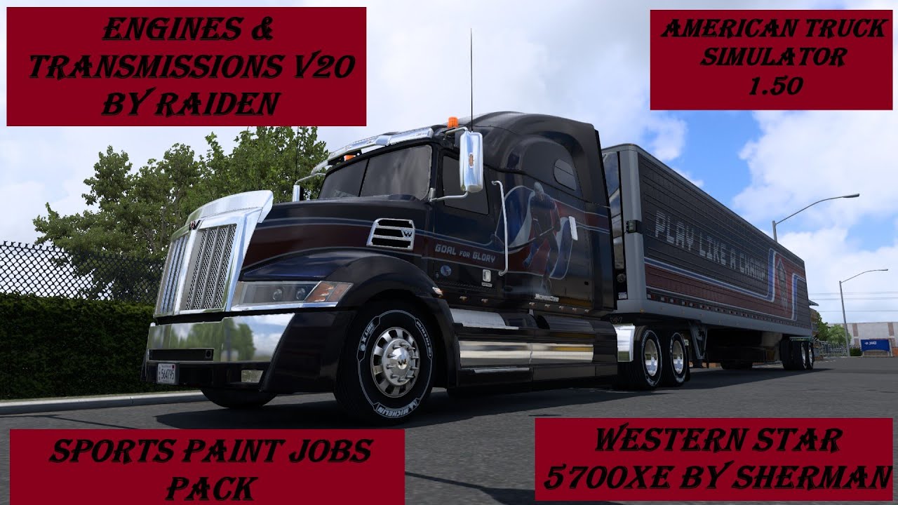 ATS (1.50). Western Star 5700XE Rework. CAT 3408BTA 540cv. Topeka ...