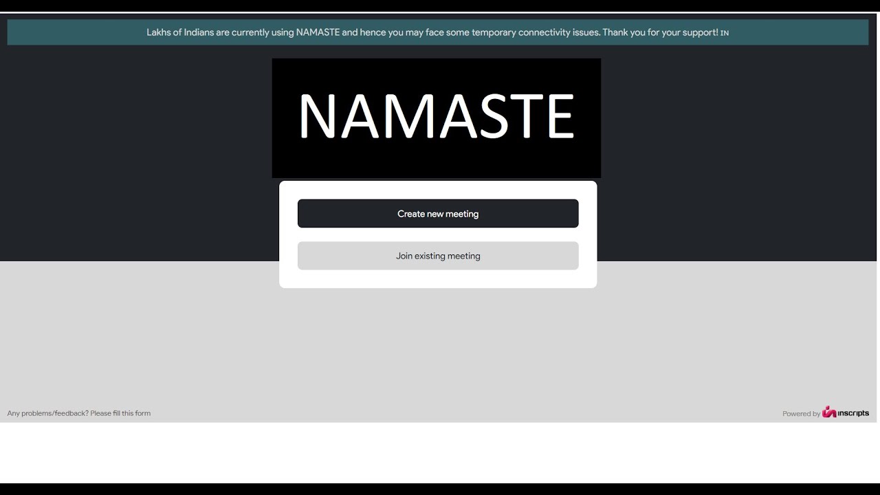 how to use SAY NAMASTE meeting App | video conferencing for india 2020 ...
