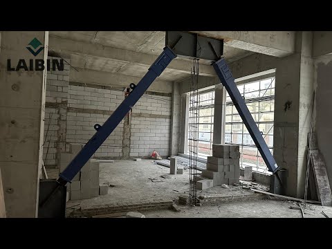 BRB (Buckling restrained brace) installation process ：Seismic isolation ...