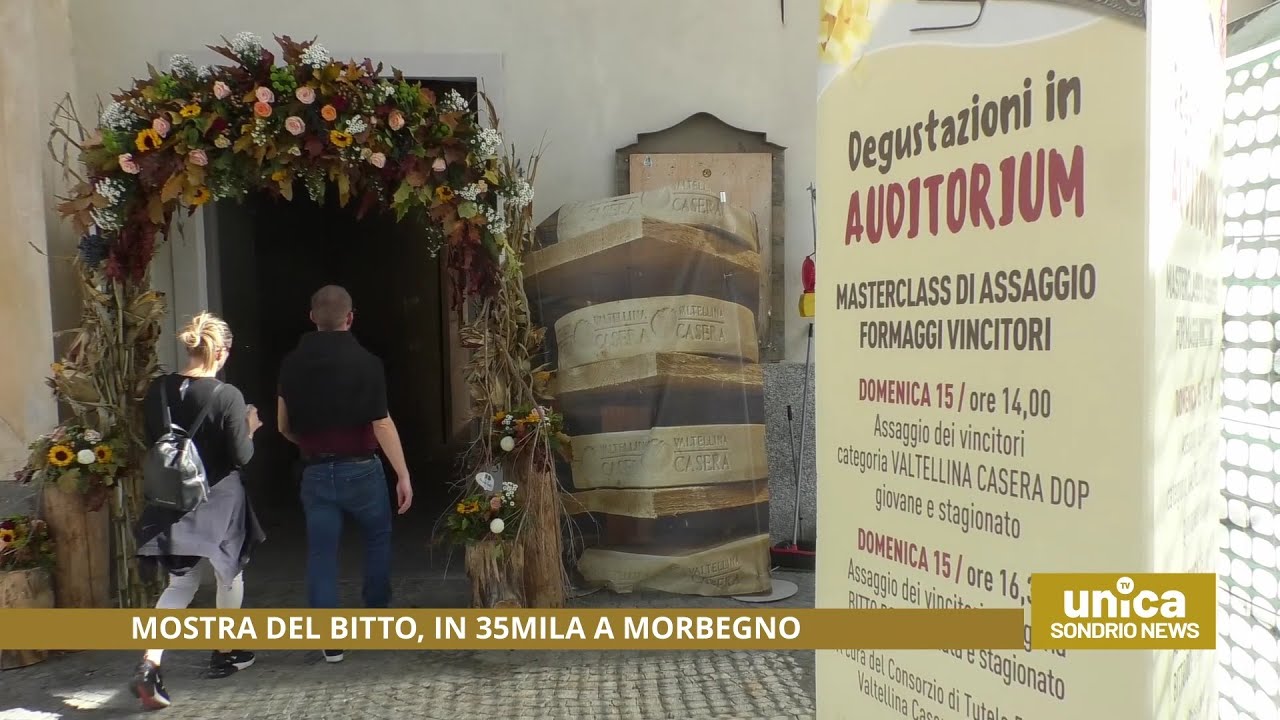 Mostra del Bitto, in 35mila a Morbegno - YouTube
