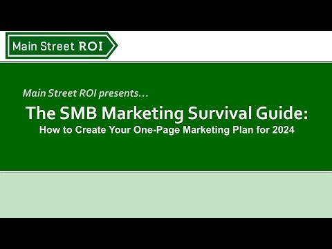 The Small Business Marketing Survival Guide - YouTube