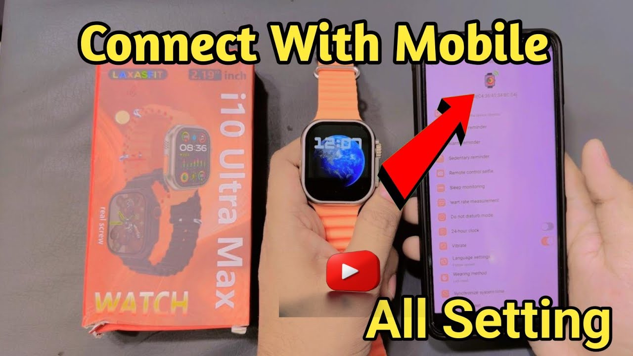How To Connect I10 Ultra Max Smartwatch To Phone | I10 Ultra Max ...