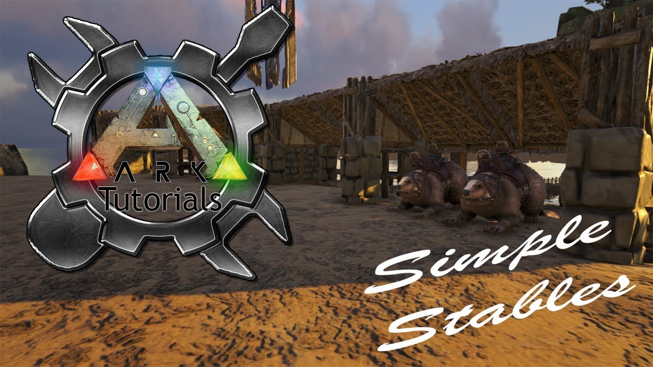 Ark Tutorials: Simple Stables - YouTube