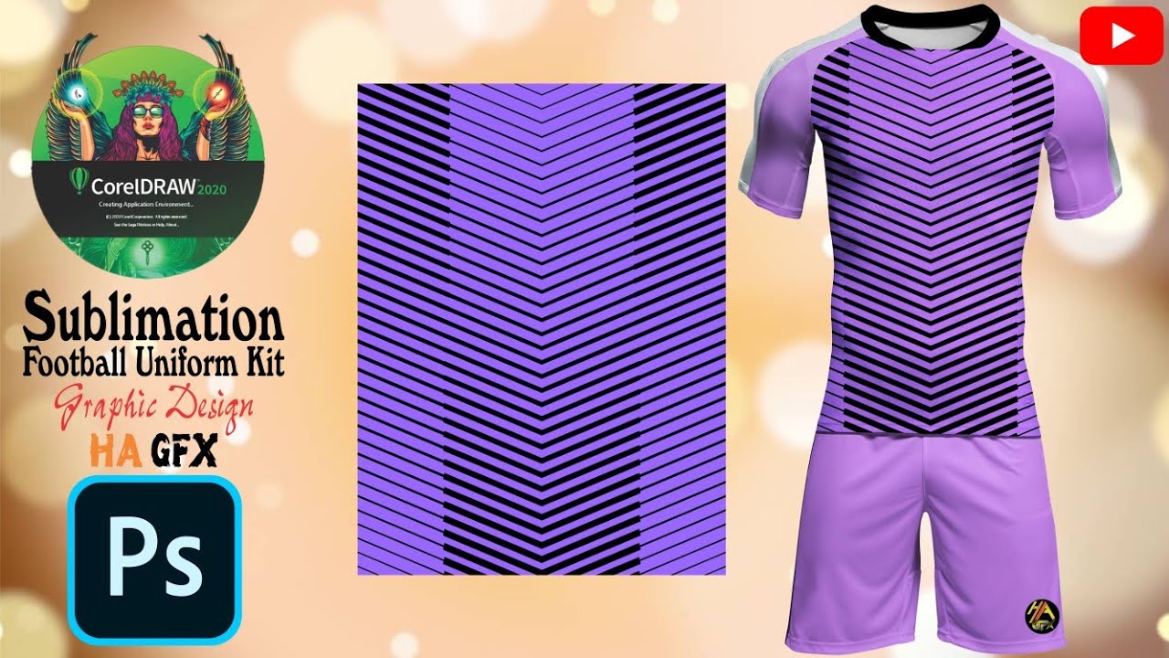 Sublimation Sports Uniform Graphic Design Tutorial Mockup #hagfx - YouTube