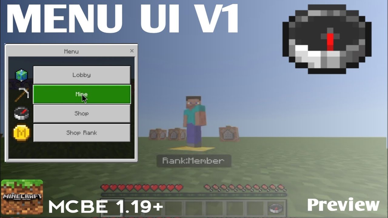 Preview Menu Server V1 MCBE 1.19+ | Khoiidol - YouTube