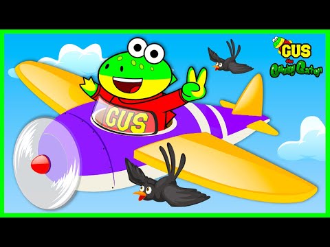 Gus the Gummy Gator Learns How to Fly a Plane for Kids! - YouTube