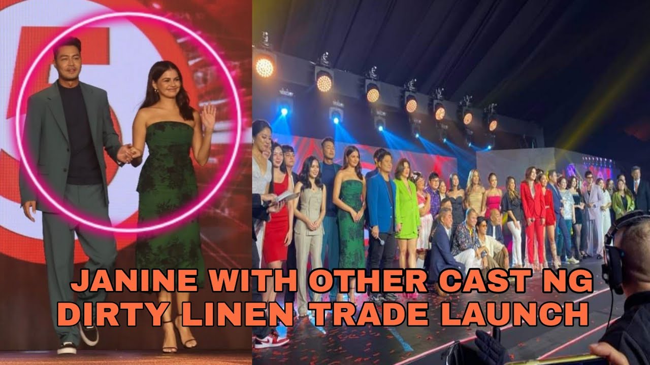 JANINE GUTIERREZ WITH ZANJOE MARUDO AT IBA PANG CAST SA TRADE LAUNCH NG DIRTY LINEN!! - YouTube