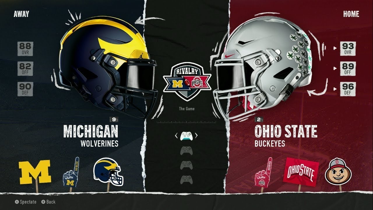Michigan vs Ohio state CFB 25 - YouTube