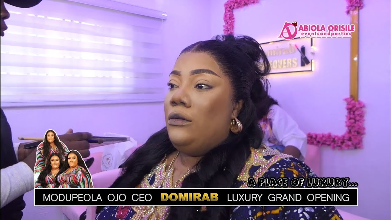 Popular Luxury Hair Merchants , Modupe Ojo CEO DOMRAB unveils another luxury store in Lagos ...
