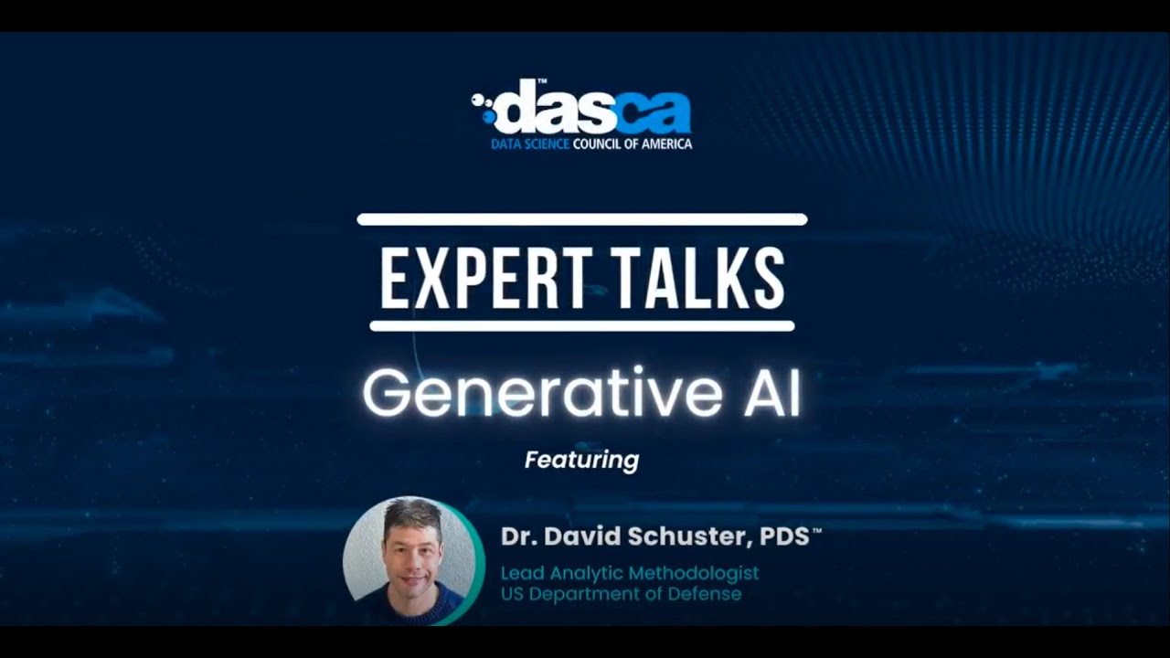 Expert Talks- Generative AI #dasca #datascience #ai #generativeai #gpt #datascientist # ...