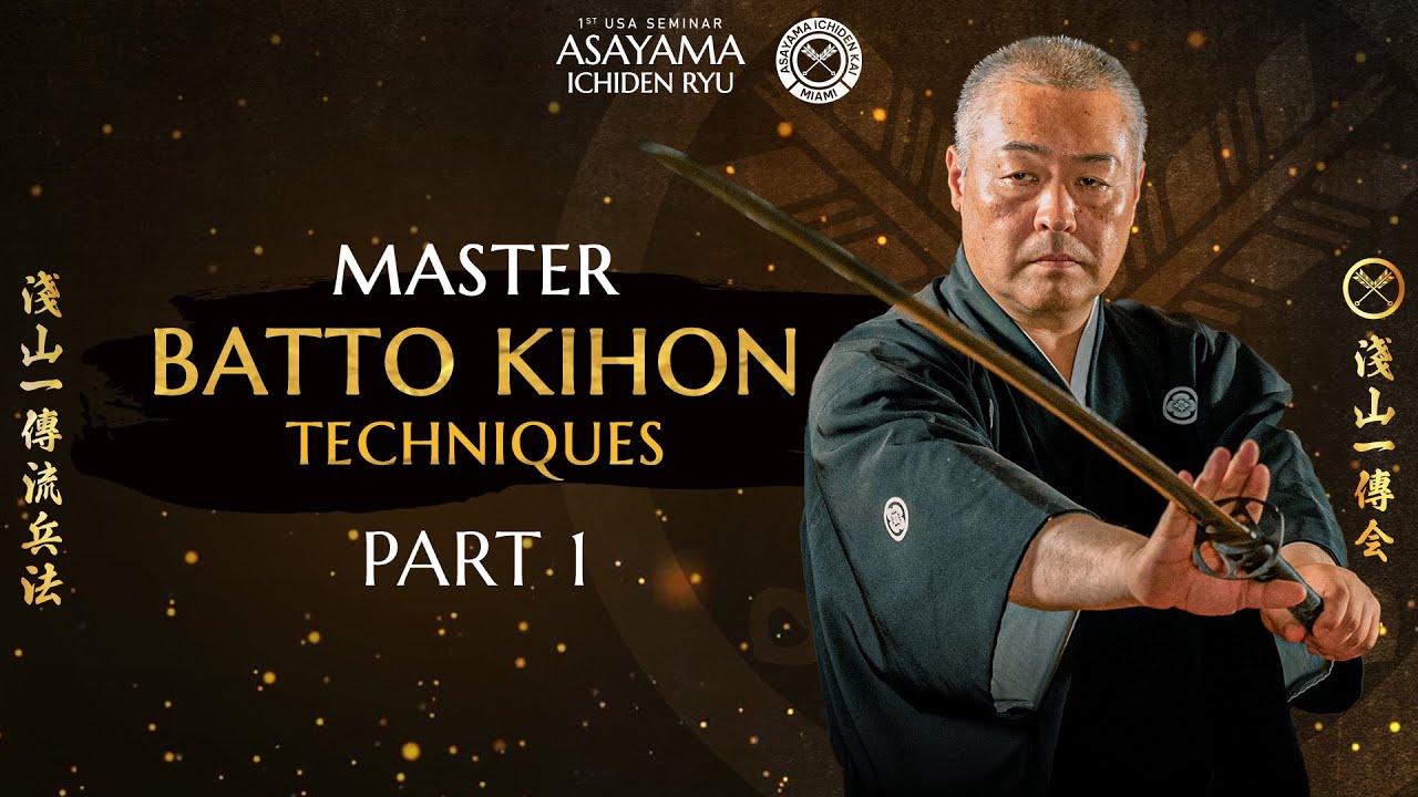 Seki Sensei Teaches Sword Draws | Asayama Batto Kihon Pt 1 - YouTube