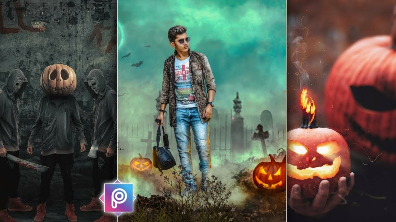 Halloween Horror Photo Editing In Picsart | Instagram Viral Picsart ...