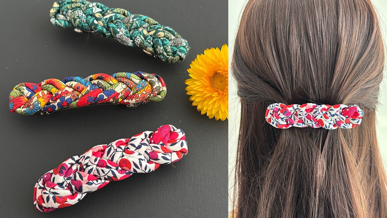So Easy 💖 Diy Hair Clips Making | How to Make Hair Clip at Home | हेयर ...