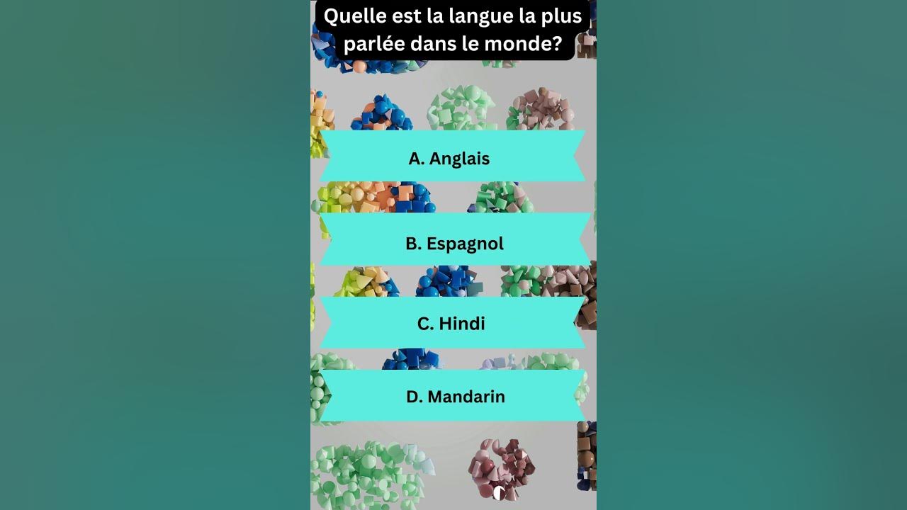 LA LANGUE LA PLUS PARLEE DANS LE MONDE - YouTube