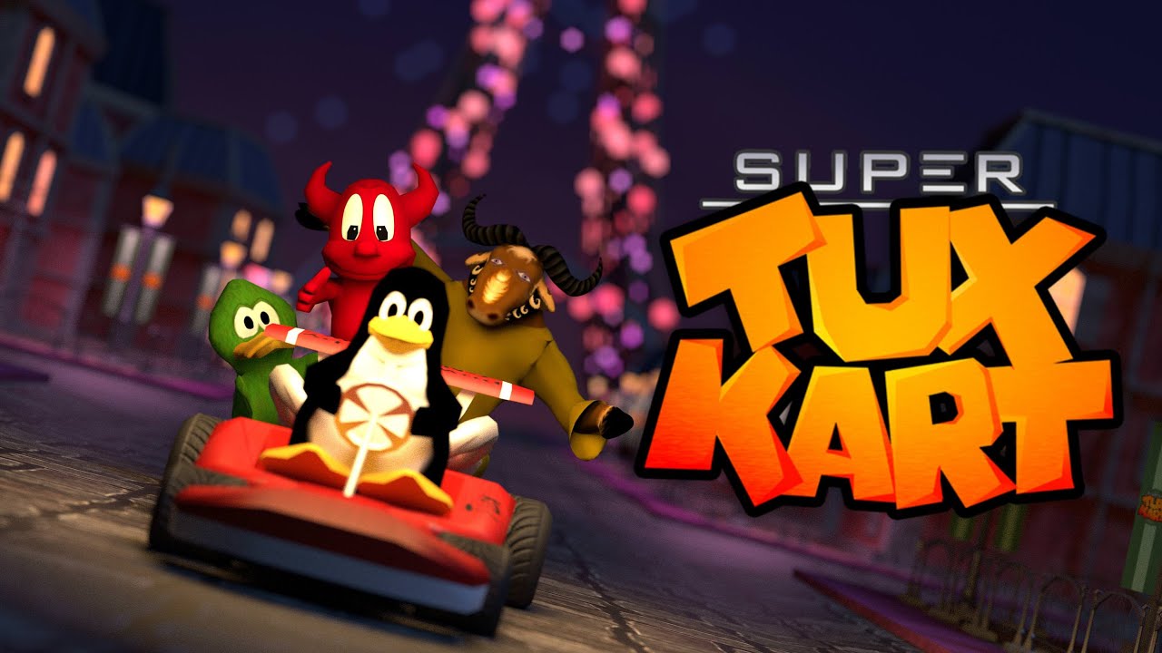 SuperTuxKart Online Multiplayer - YouTube