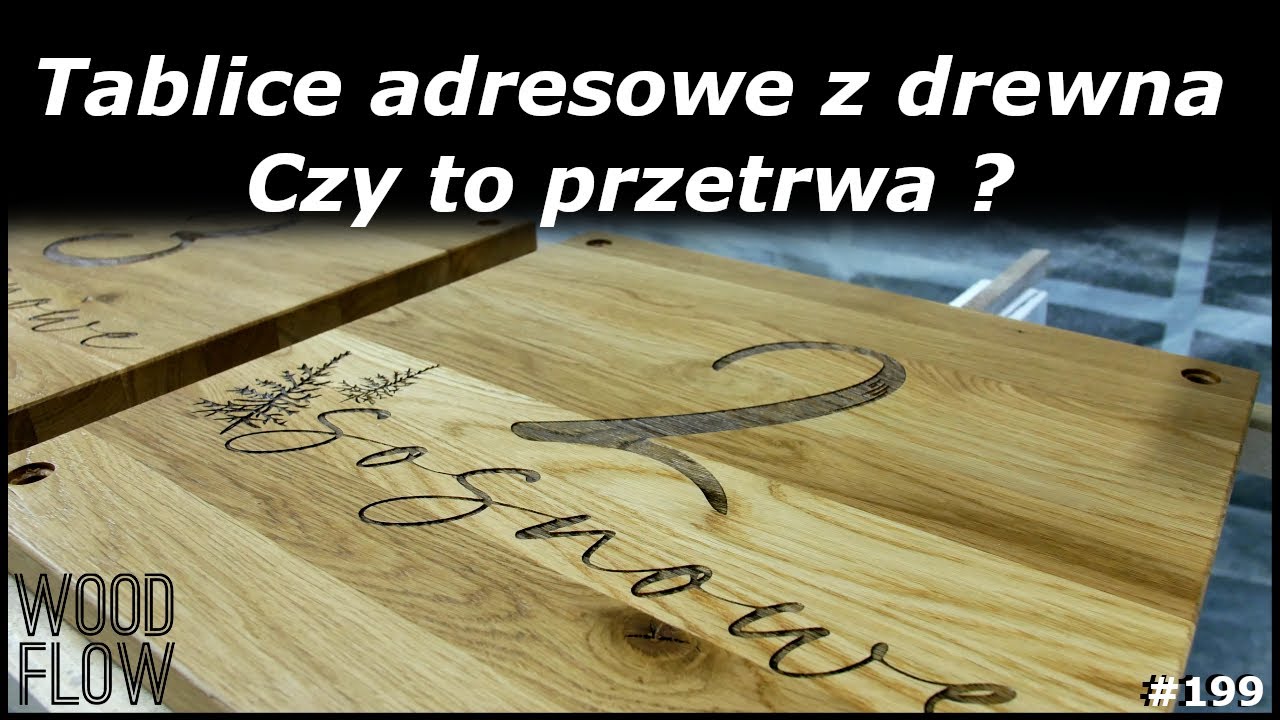 Tablice adresowe z dębu | Personalizowana drewniana tablica | Laser CO2 ...