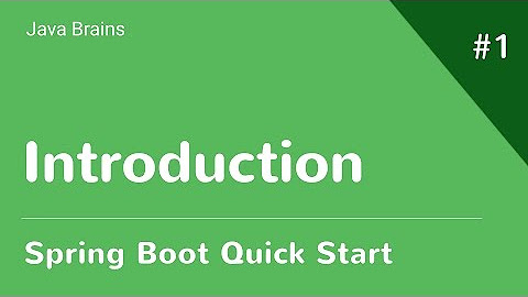 Spring Boot Quick Start - YouTube