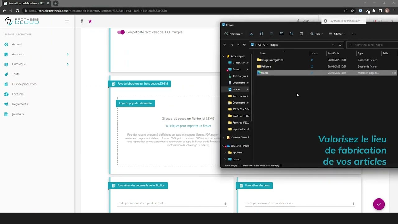 🎨 Personnalisez vos documents sur votre logiciel PROTHESIS CLOUD ...