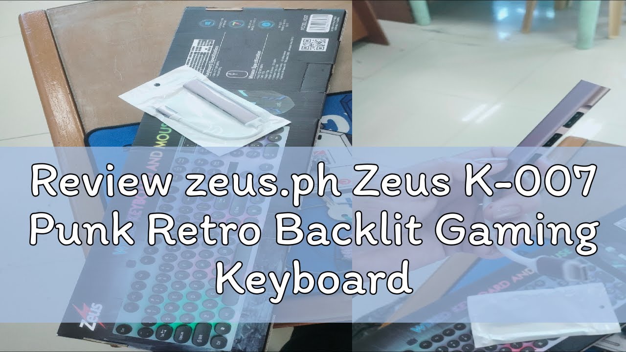 Review zeus.ph Zeus K-007 Punk Retro Backlit Gaming Keyboard USB Wired ...