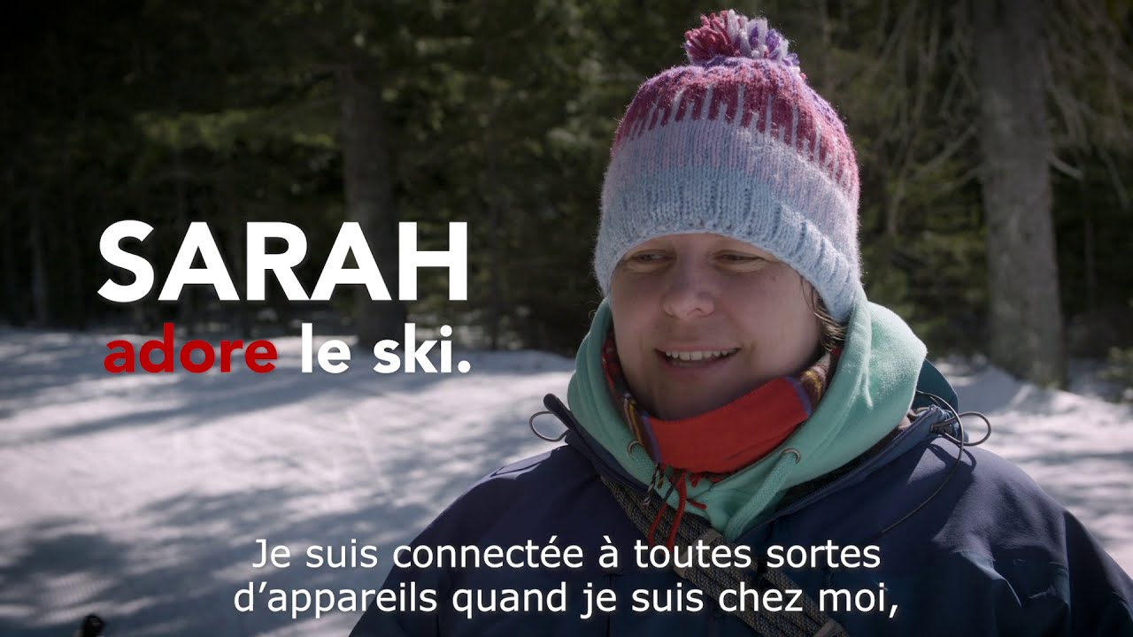 Sarah adore le ski - YouTube