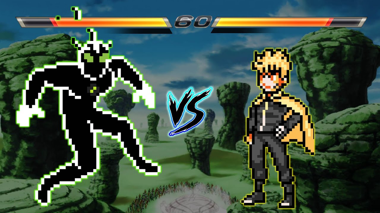 😣ALIEN X (ALL FORMS) OP VS NARUTO HOKAGE BIJU IN JUMP FORCE MUGEN - YouTube