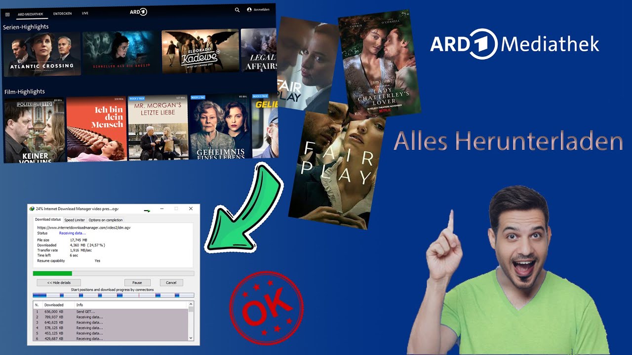 ARD Medithek herunterladen ?!!! (Erwachsene,Filme,Serie,...) 100% läuft ...