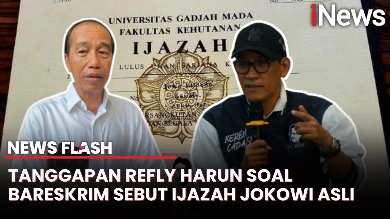 Polri Pastikan Ijazah Jokowi Asli, Refly Harun: Hasil Bareskrim Itu Dibaca Sebaliknya | News ...
