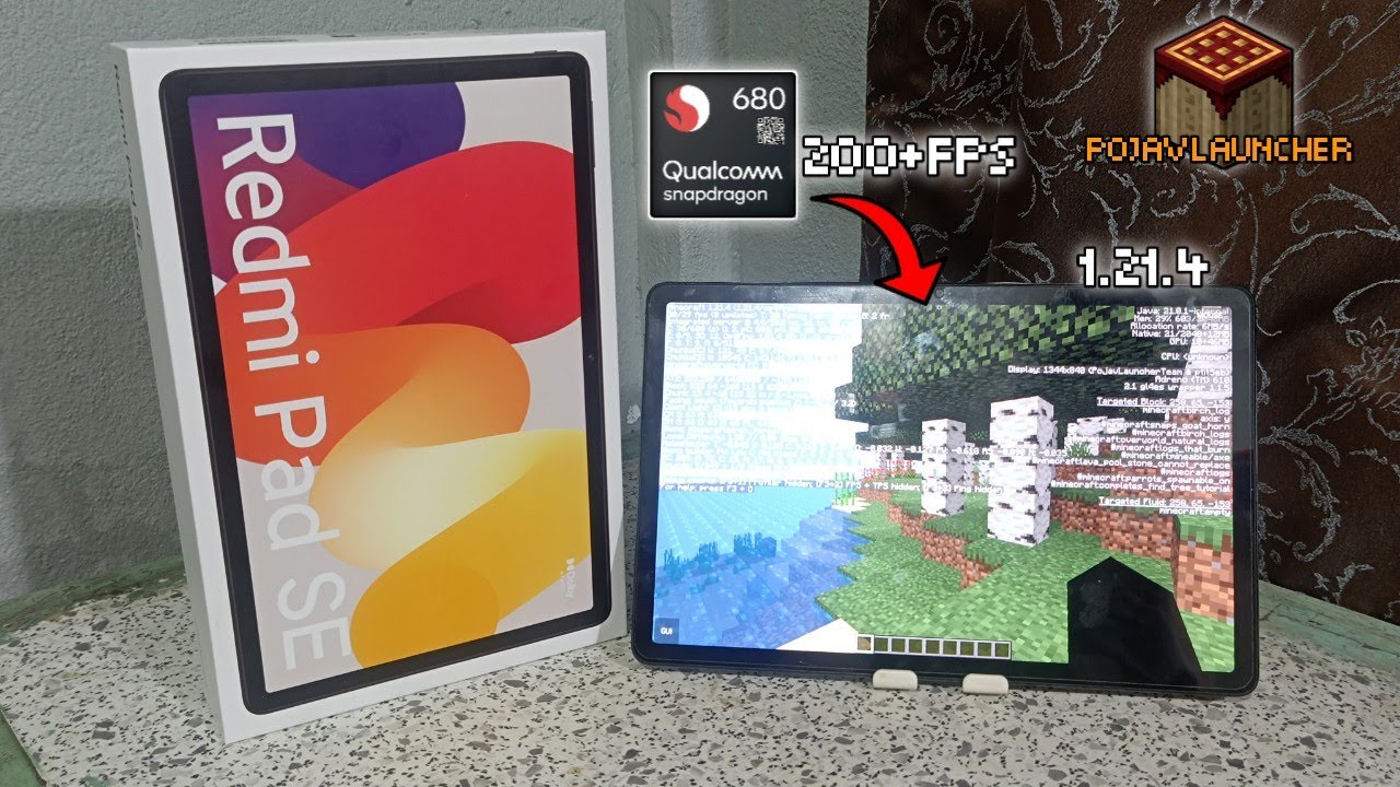 best budget tablet? Redmi pad SE for Minecraft java (pojavlauncher ...
