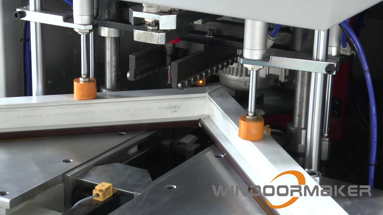 PVC Window Machine CNC Corner Cleaning Machine - YouTube
