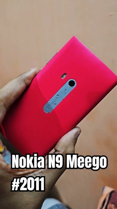 Nokia N9 Meego 2011 developed with Intel #nokia #NokiaN9 #nokian8 - YouTube
