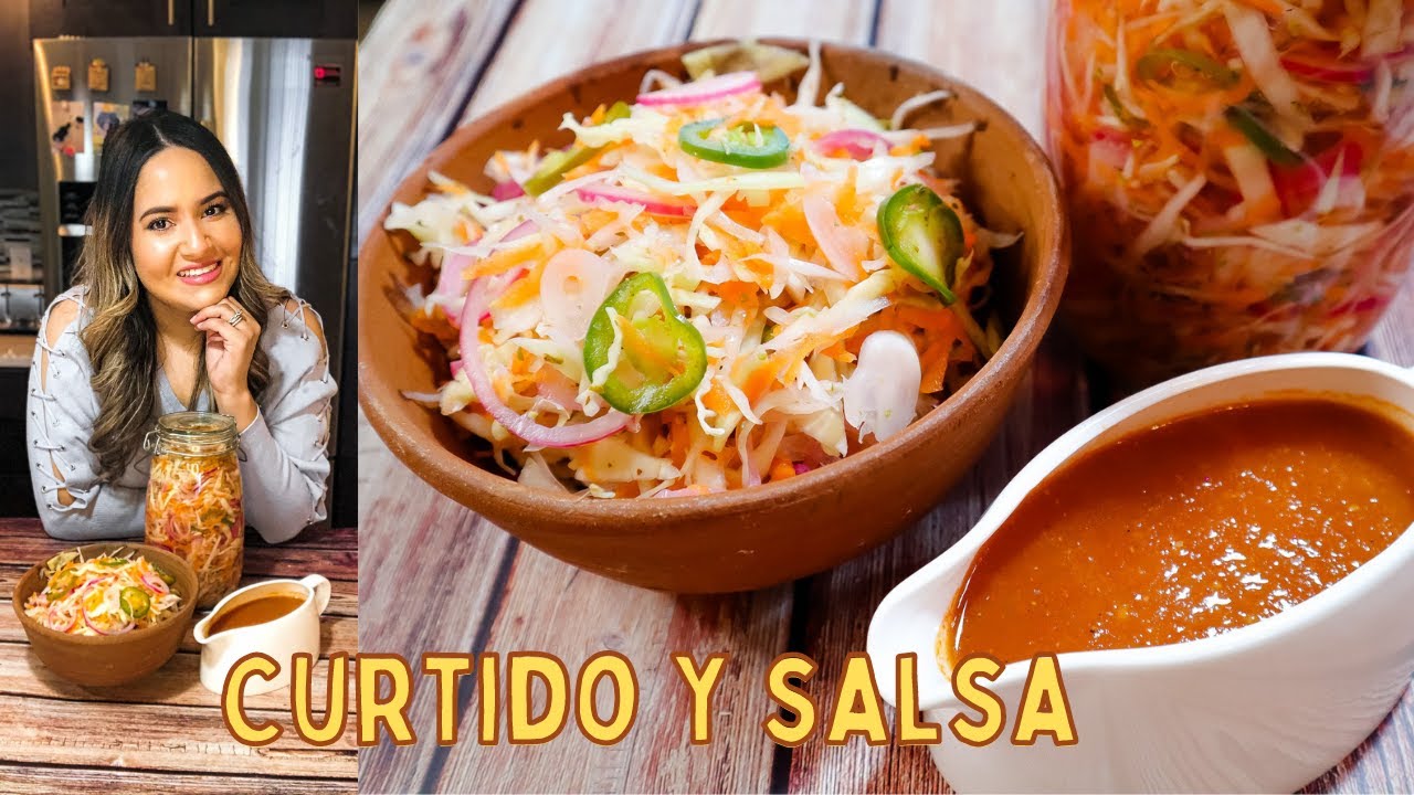 CURTIDO Y SALSA SALVADOREÑA - YouTube