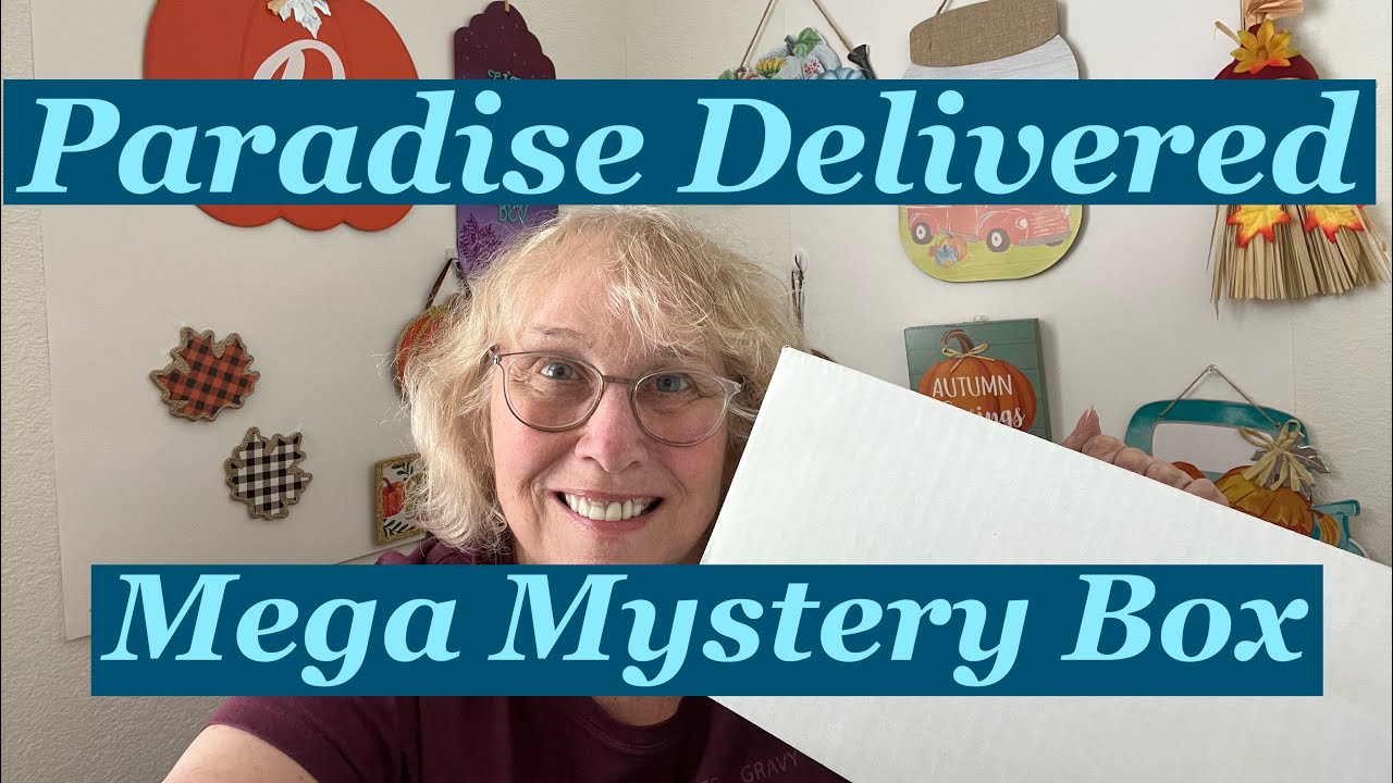 PARADISE DELIVERED MEGA MYSTERY BOX - This box has many items. - YouTube