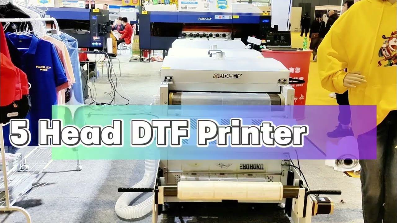 AUDLEY DTF 70cm 5 EPS heads PRINTER+OVEN SHAKER, sophie +86 15136217640 - YouTube