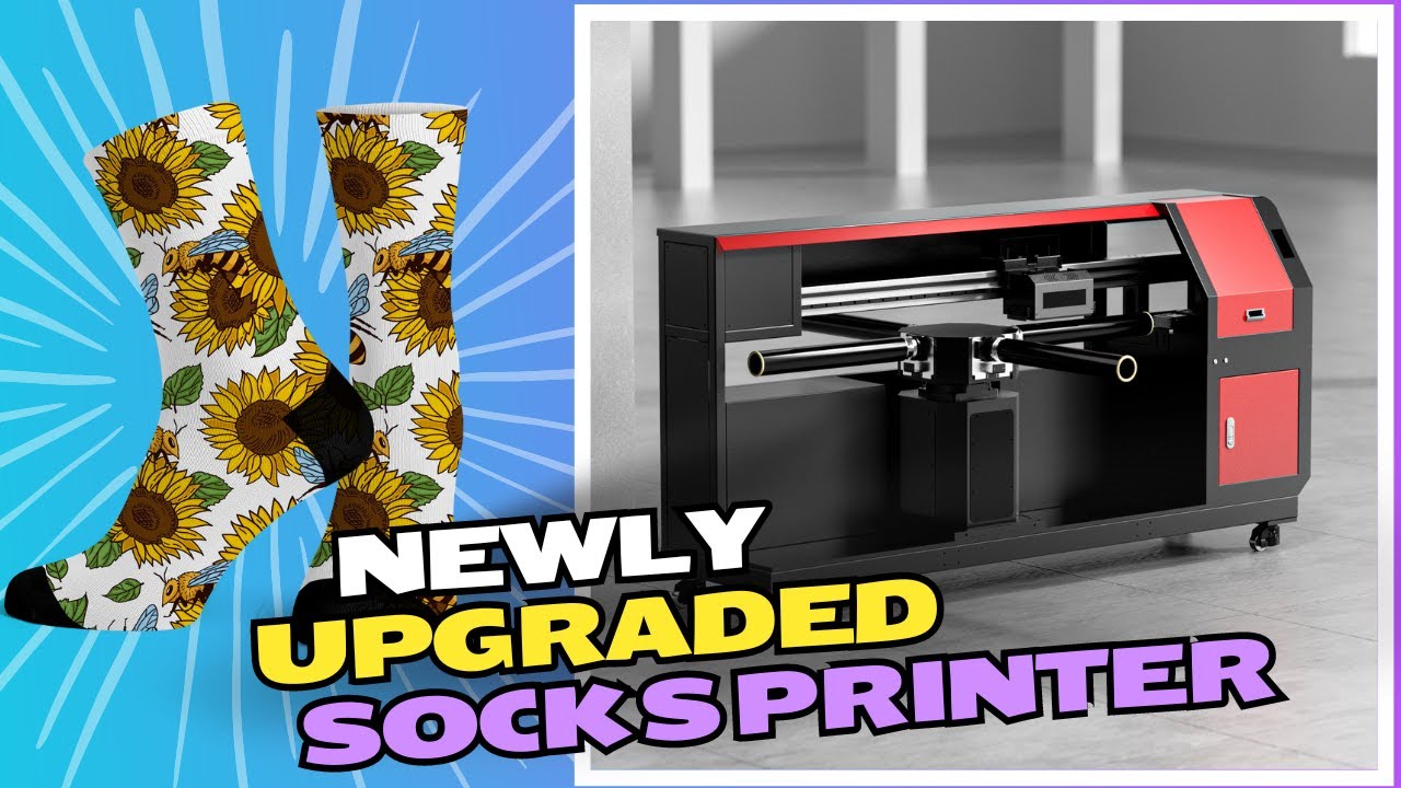 Newly upgraded sock printer with fast printing speed and high precision ...